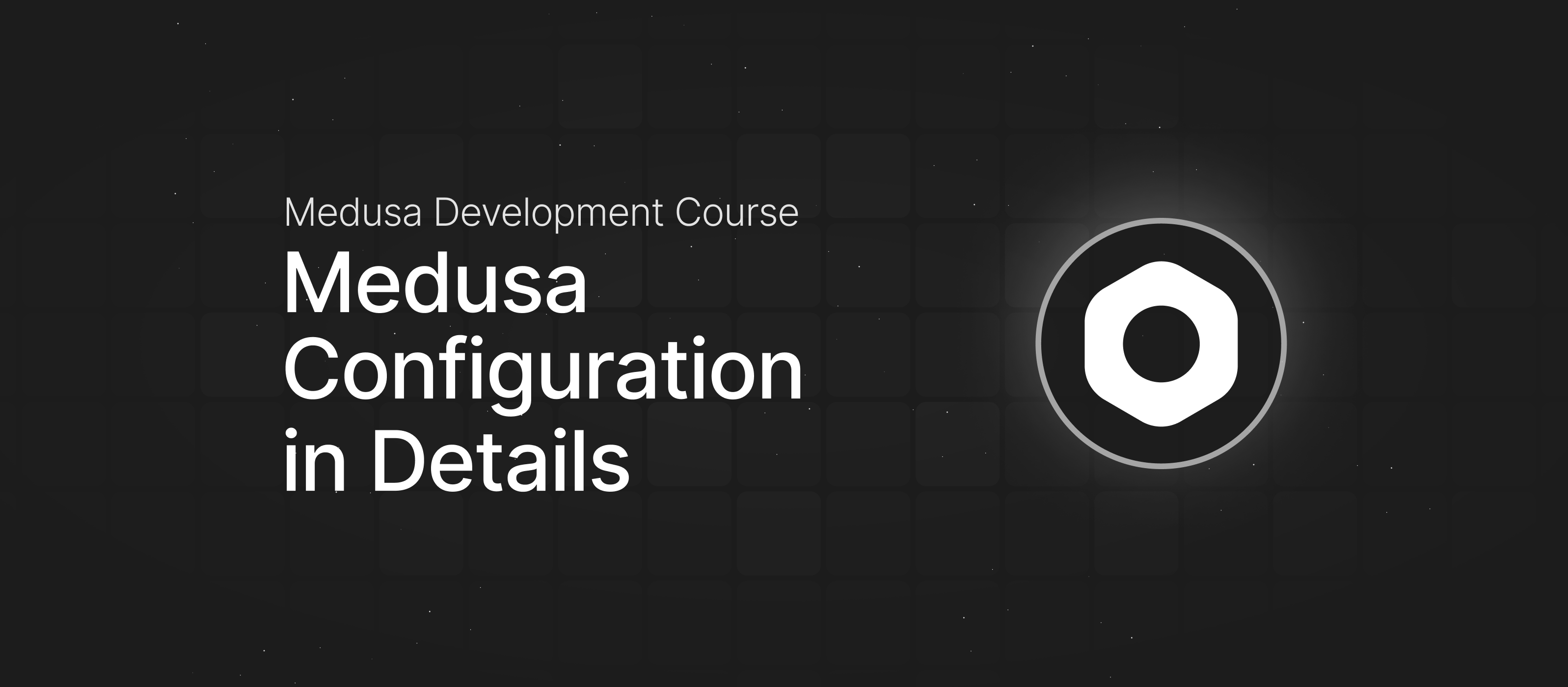 Medusa Configuration in Details | Medusa Development Course | Rigby
