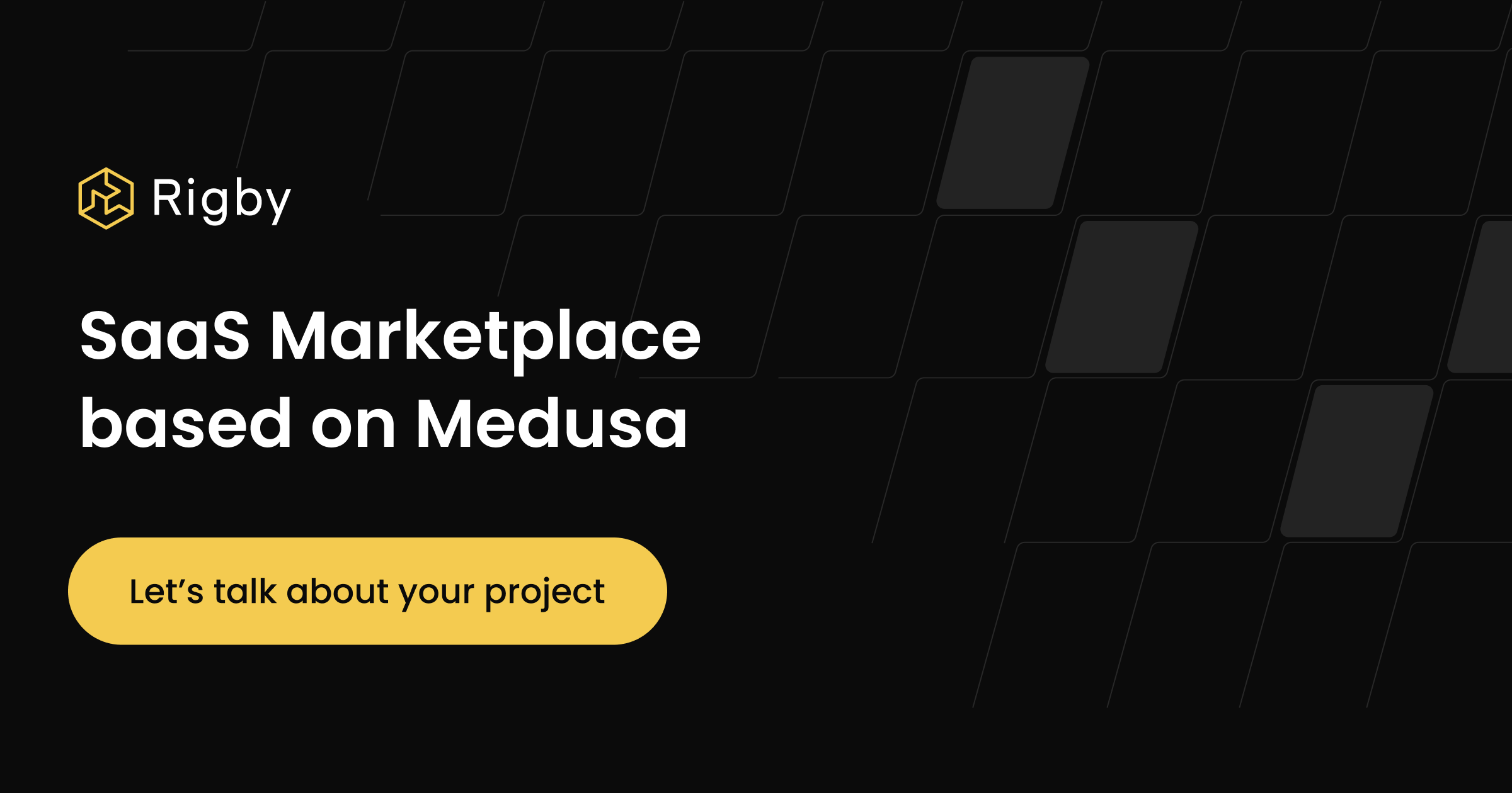 SaaS Marketplace based on Medusa | Rigby